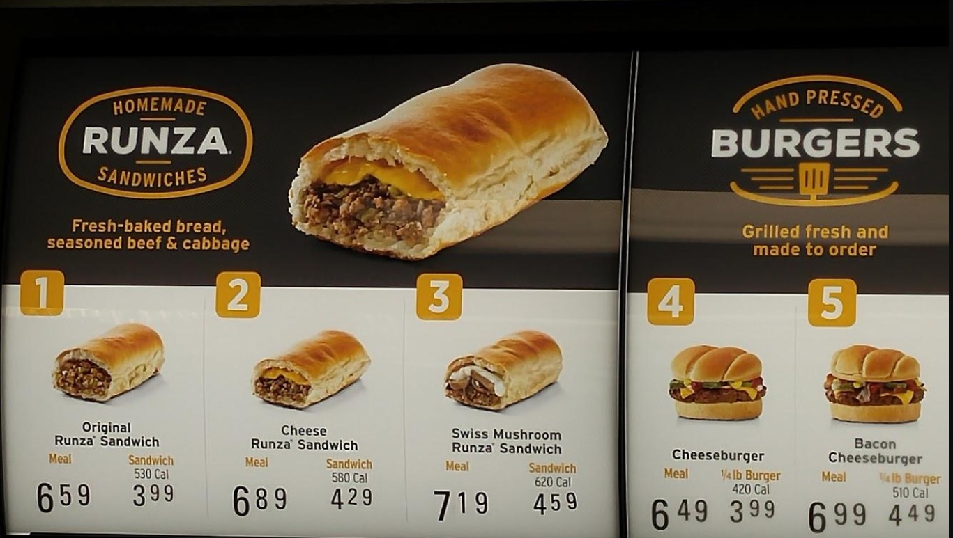 Runza Restaurant Menu | Best German Sandwiches, Burgers & Fries in Omaha, NE